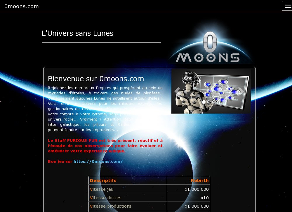 0 Moons - No moons, Only skill - OGame | Gaming top 100 list