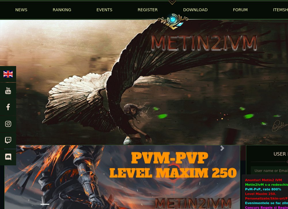 Metin2lvM - Metin2 | Gaming top 100 list - Arena-Top100.com