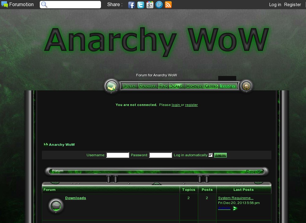 AnarchyWoW - World of Warcraft | Gaming top 100 list