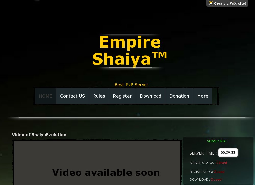 ShaiyaEmpire - Shaiya | Gaming top 100 list - Arena-Top100.com
