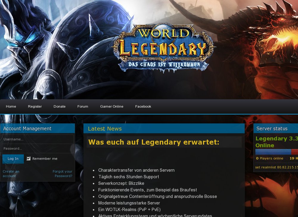 Legendary-WoW - World of Warcraft | Gaming top 100 list