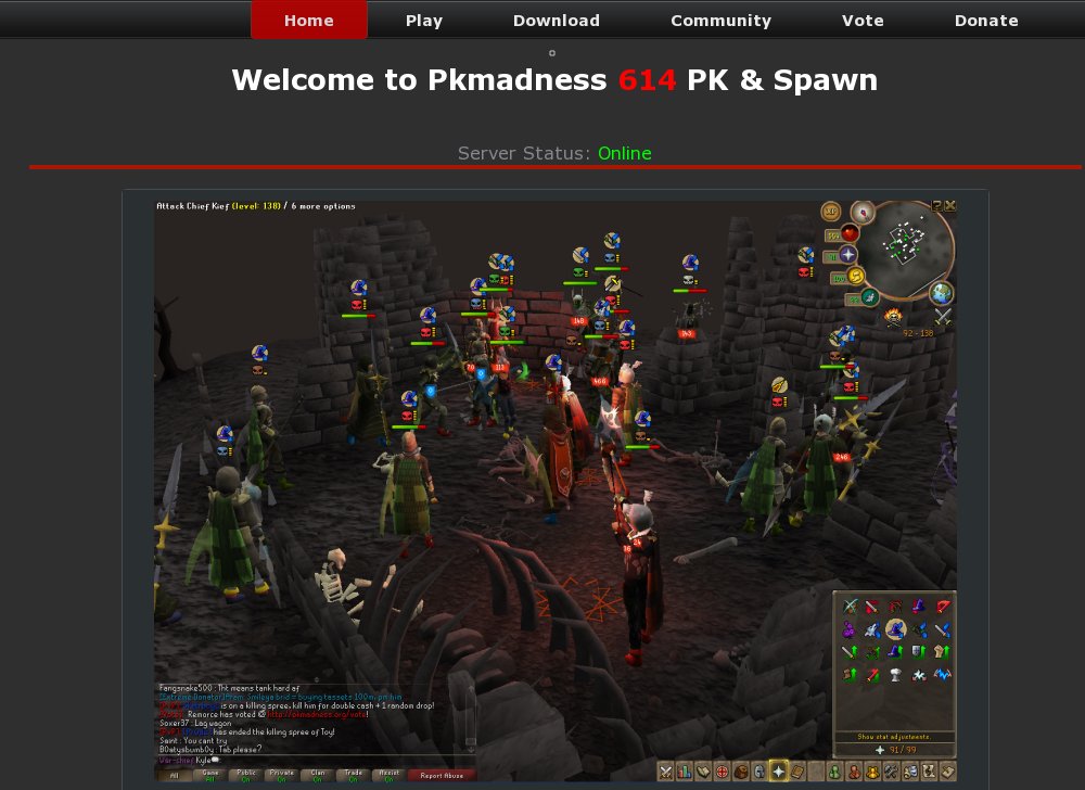Pkmadness 614 Spawn & Pking 24/7 - Runescape | Gaming top 100...