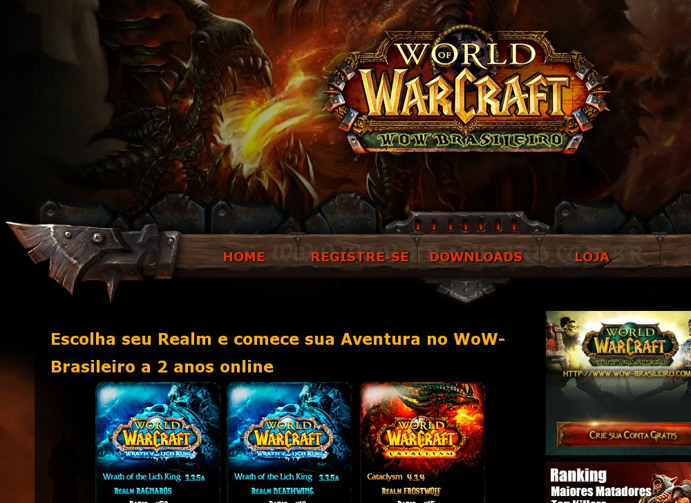 WoW-Brasileiro - 4.3.4 e 3.3.5a - World of Warcraft | Gaming top...