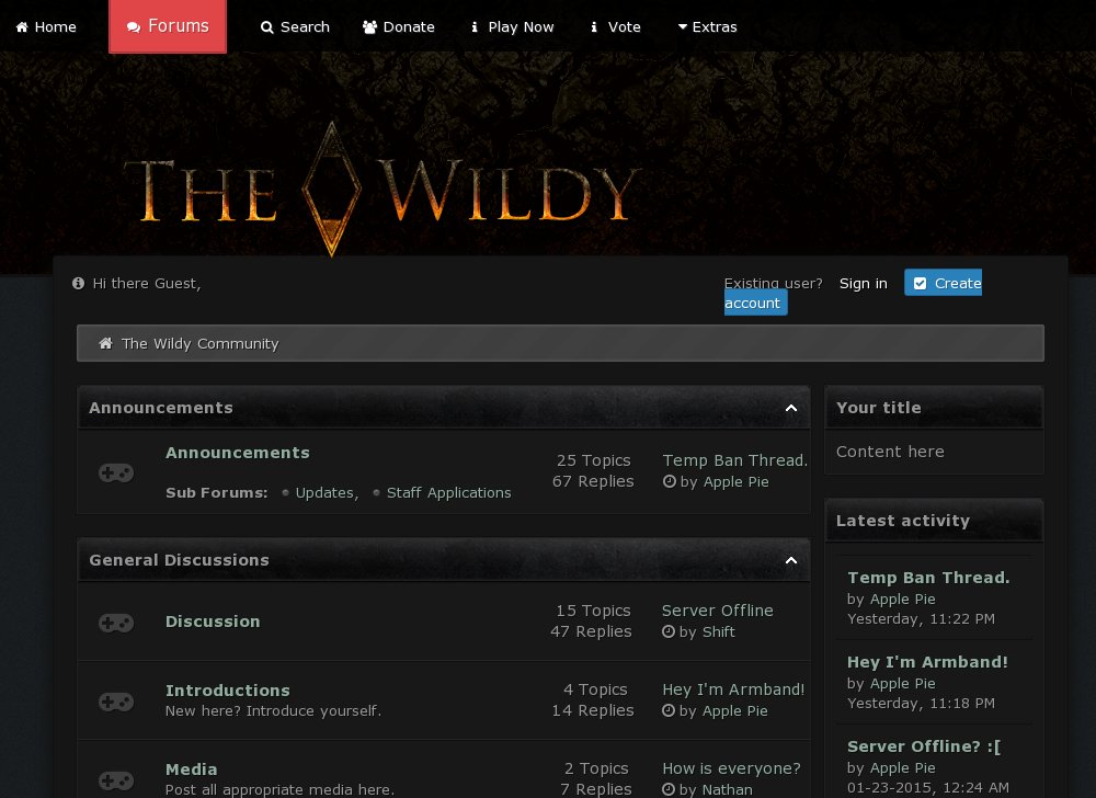 The Wildy OSRS - Runescape | Gaming top 100 list - Arena-Top100.com