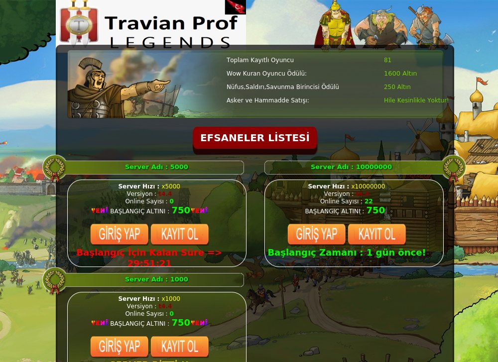 Travian Prof - Travian | Gaming top 100 list - Arena-Top100.com