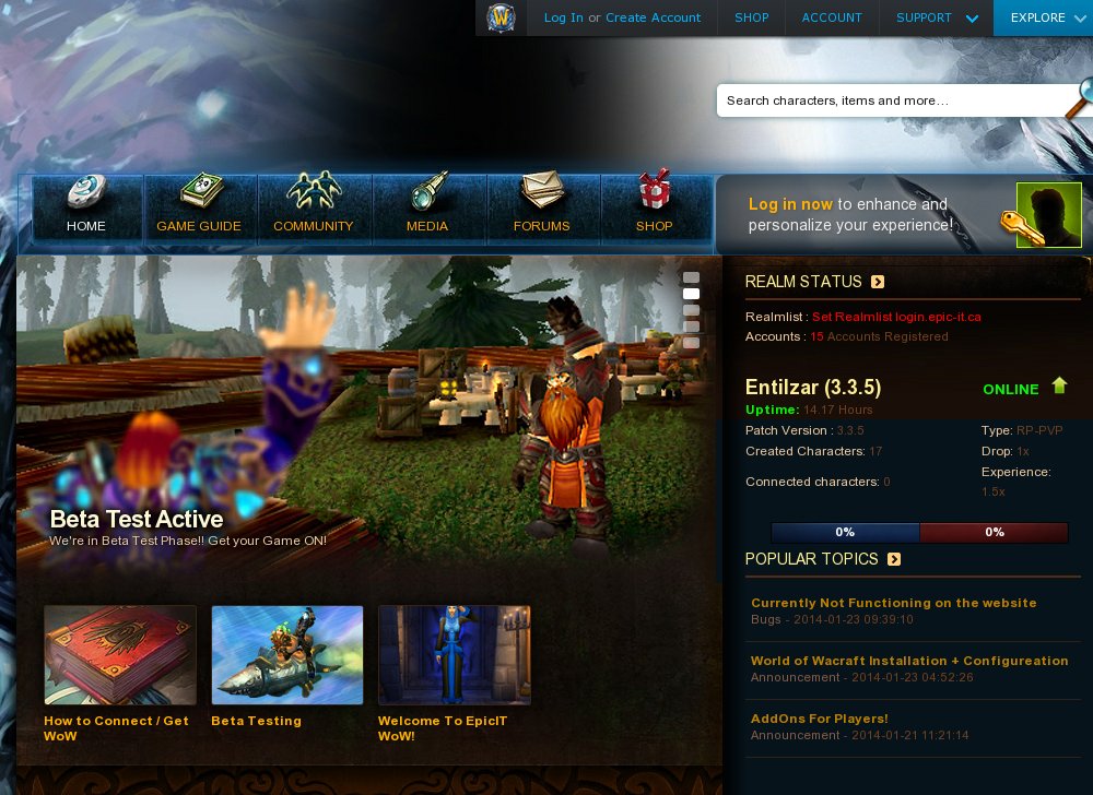 EpicIT WoW - World of Warcraft | Gaming top 100 list