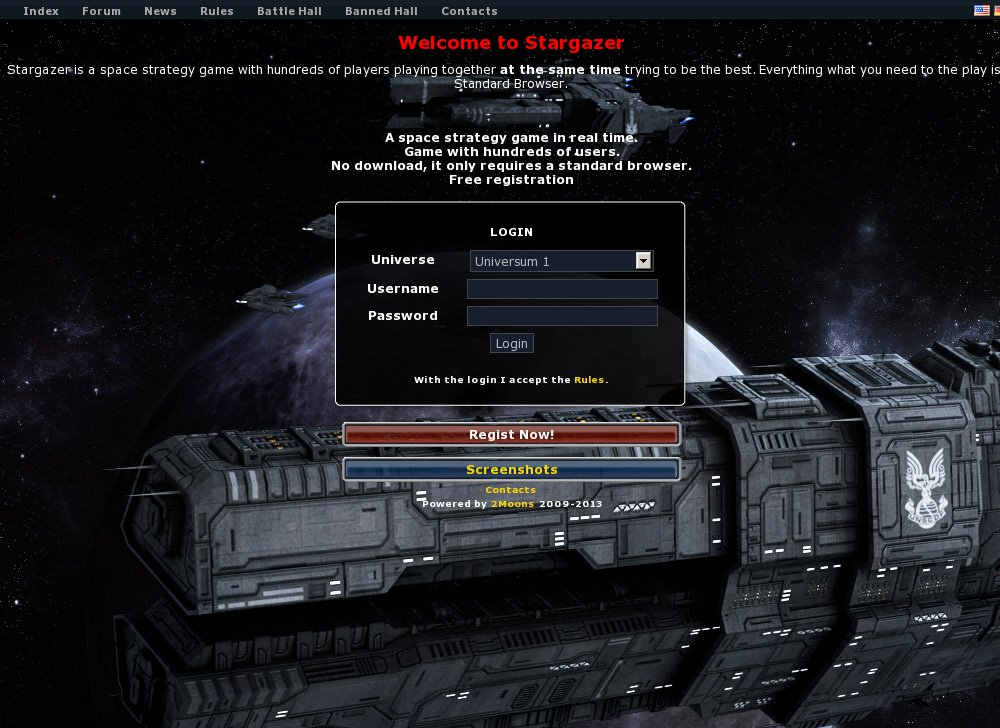 Stargazer Back to the Roots - OGame | Gaming top 100 list