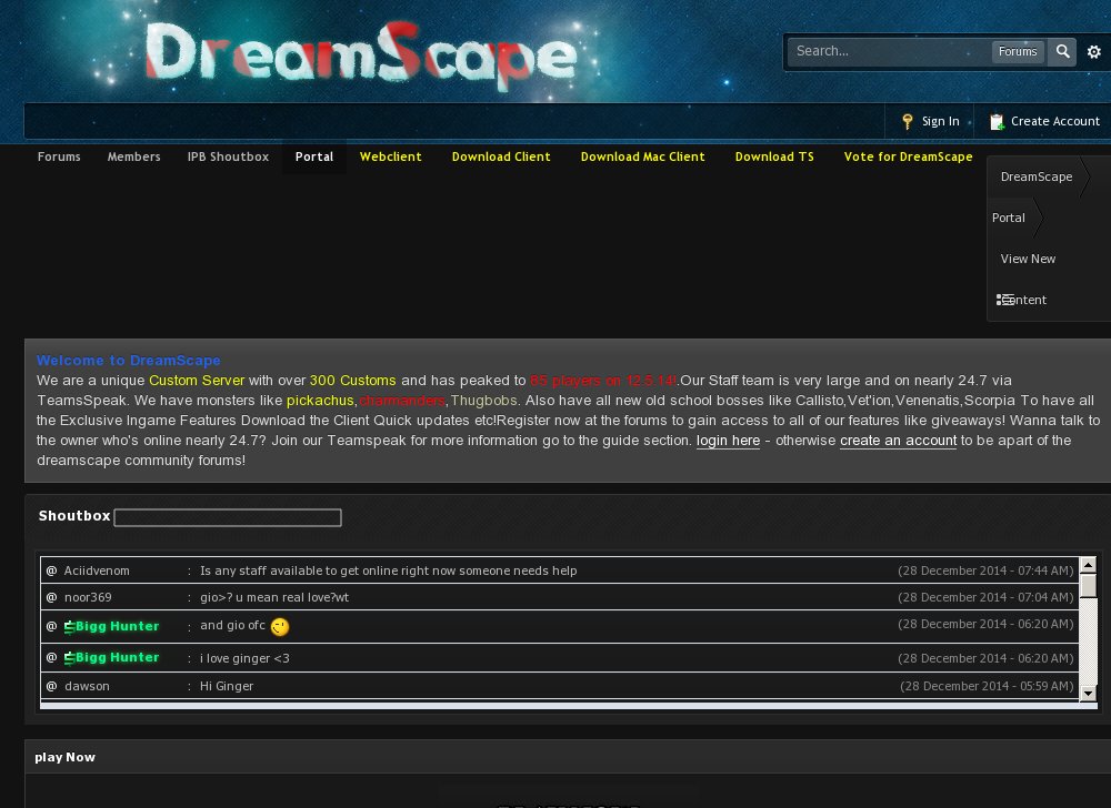 Dreamscape317 - Runescape | Gaming top 100 list - Arena-Top100.com