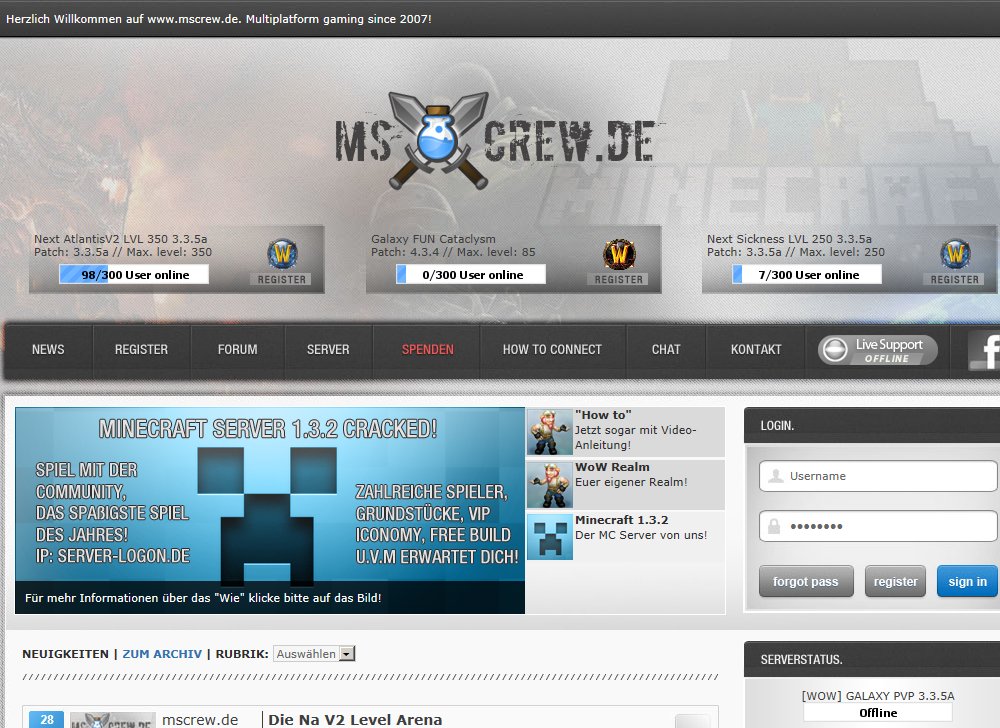 Ms Crew Gaming - World of Warcraft | Gaming top 100 list