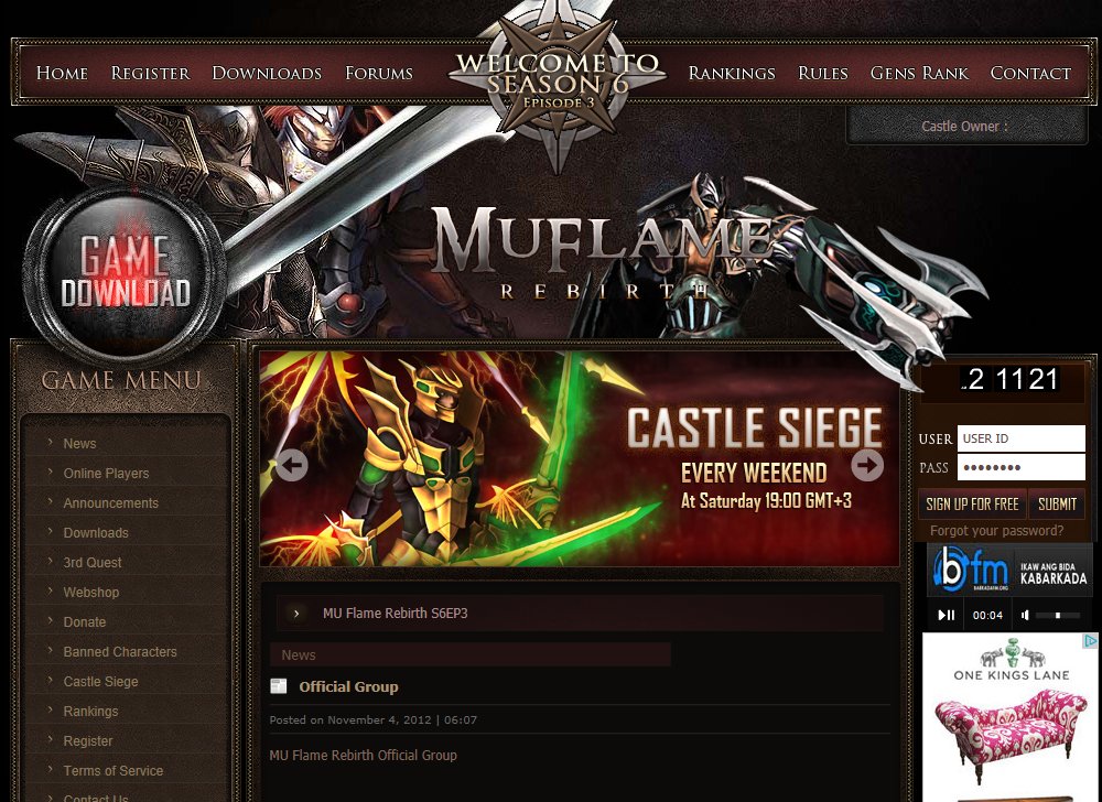 MU Flame Rebirth - Season 6 - Mu Online | Gaming top 100 list