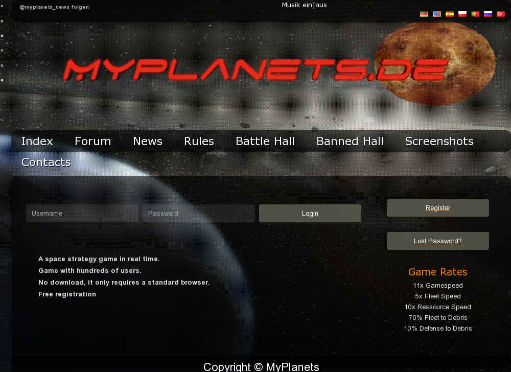 MyPlanets.de - ein kostenloses Weltraumabenteuer - OGame | Gaming...