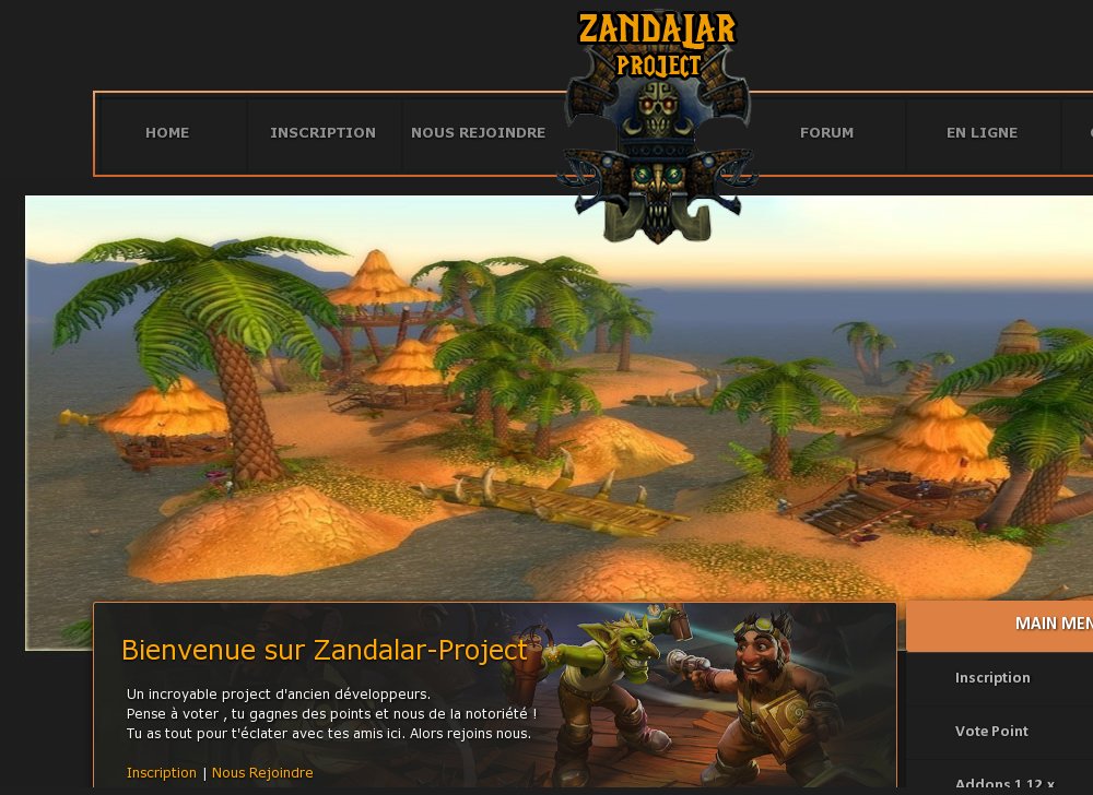 FR/EN Zandalar-Project Vanilla Classic x3 - World of Warcraft